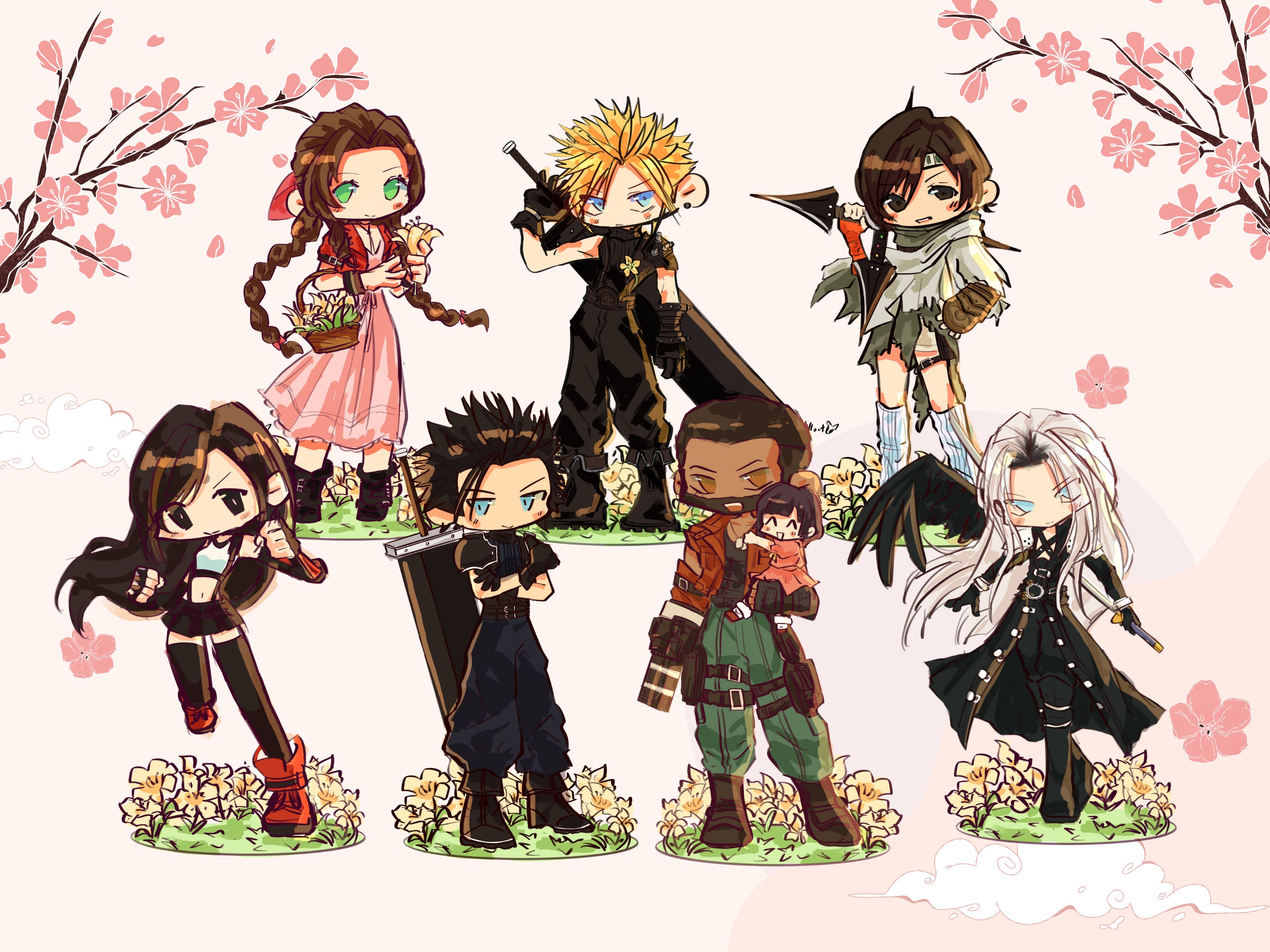 Final Fantasy 7 Rebirth Final Fantasy VII Sticker Set Cute Decals ...