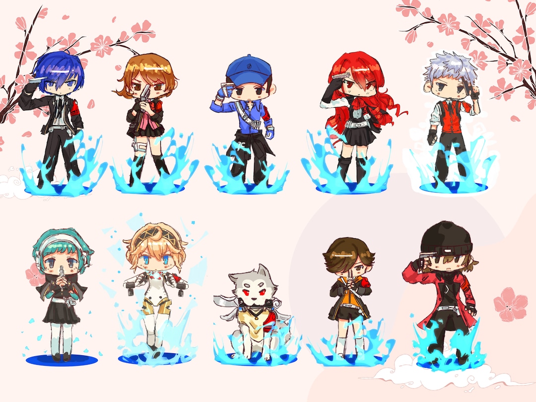 Persona 3 Stickers | Persona 3 Reload Chibi Stickers | Cute Decals ...