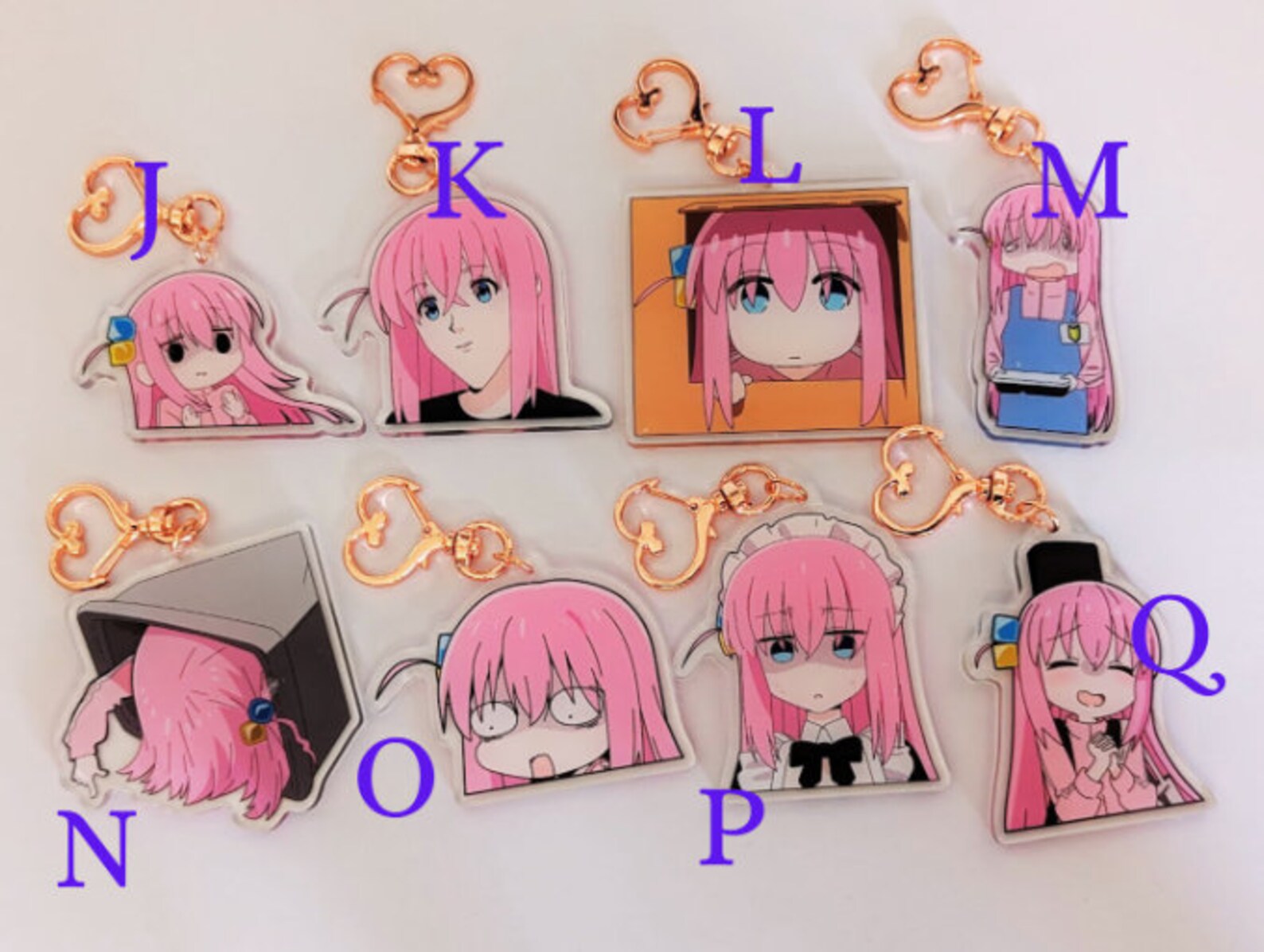 Bocchi the Rock! Bocchiverse Expressions Acrylic Charms Set | Bocchi ...