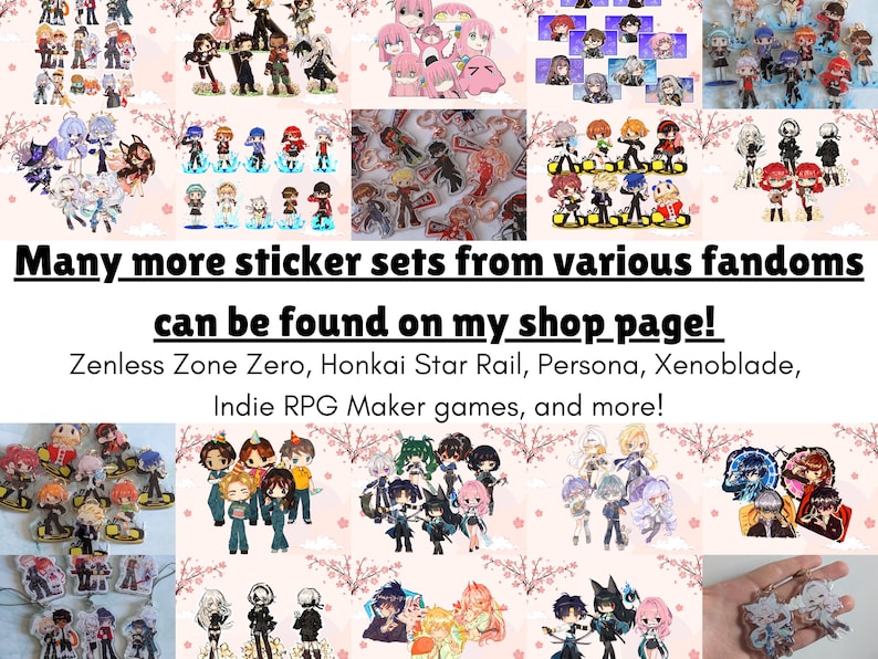 Amphoreus Chibi Sticker Set | Honkai Star Rail Stickers | Decals ...
