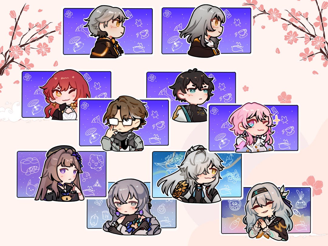 Honkai: Star Rail Stickers Star Rail Trailblazer Stickers Decals Laptop ...