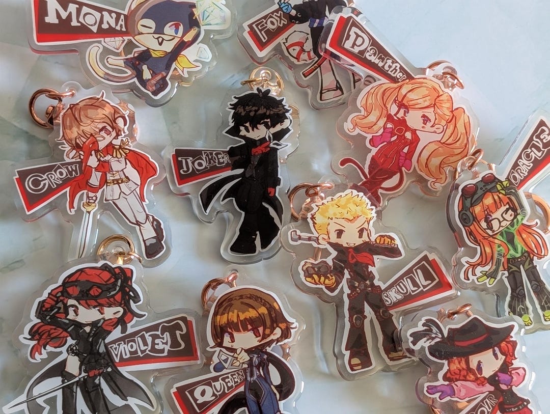 Persona 5 Royal Chibi Keychain Collection | Phantom Thieves | Keychain ...
