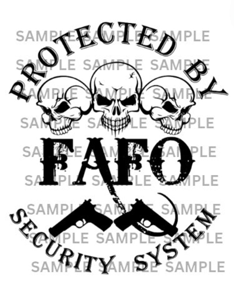 Digital Download - Cut File - Personal Use Only - FAFO Security ...