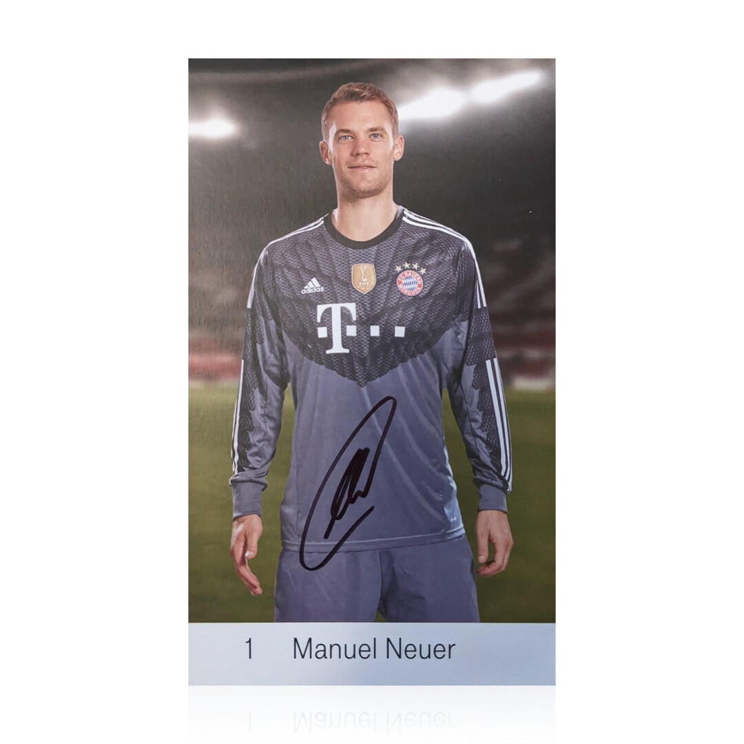Manuel Neuer Signed 3.5x6 Clubcard - Etsy