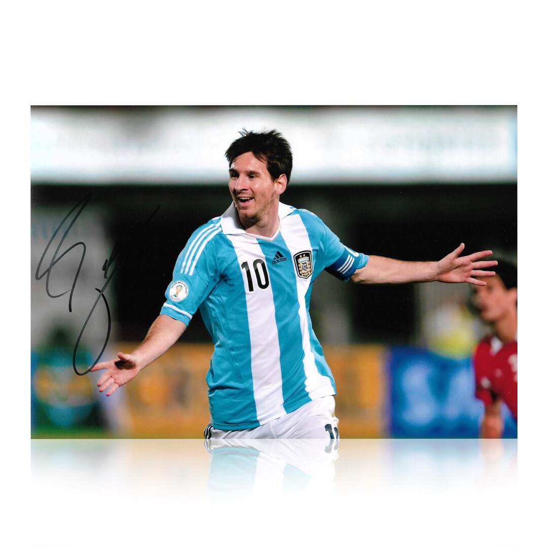 Lionel Messi Signed 12x8 Photo - Etsy
