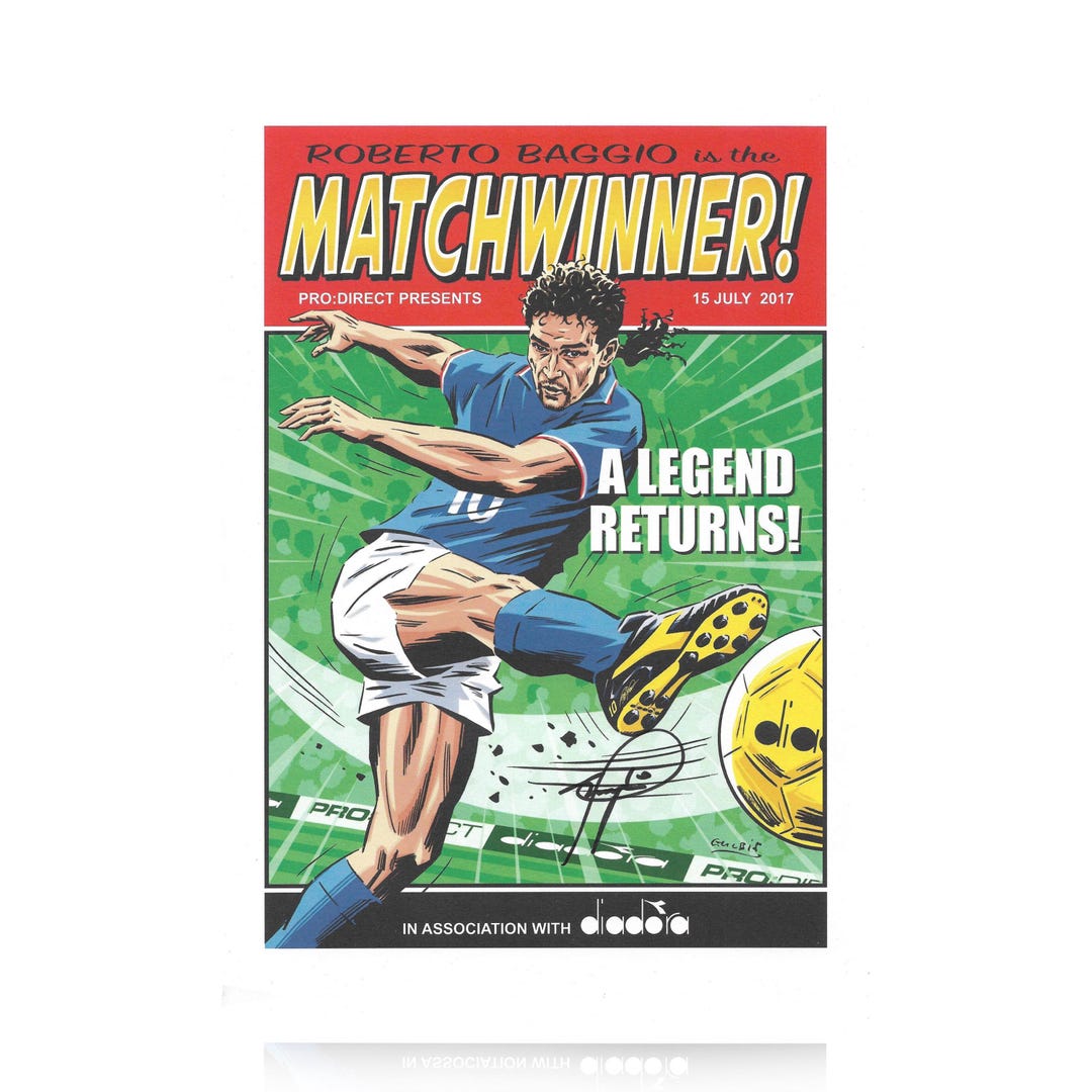 Roberto Baggio Signed 12x8 Photo - Etsy