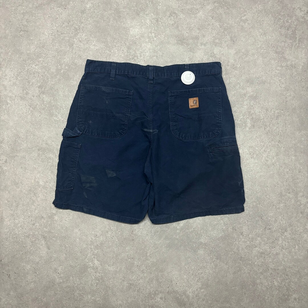 Vintage Carhartt Navy Workman Shorts 36 - Etsy