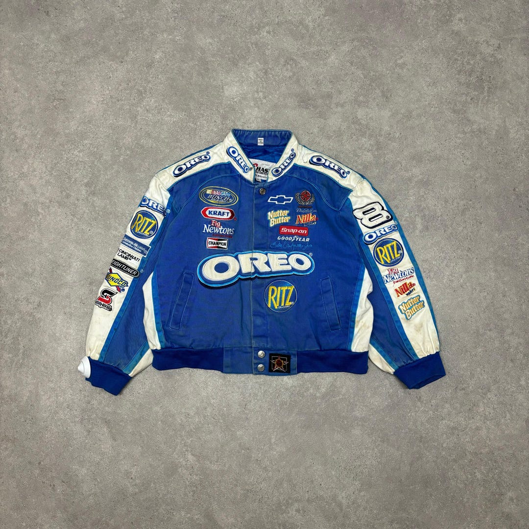 Vintage Nascar Oreo Blue Racing Jacket XS - Etsy
