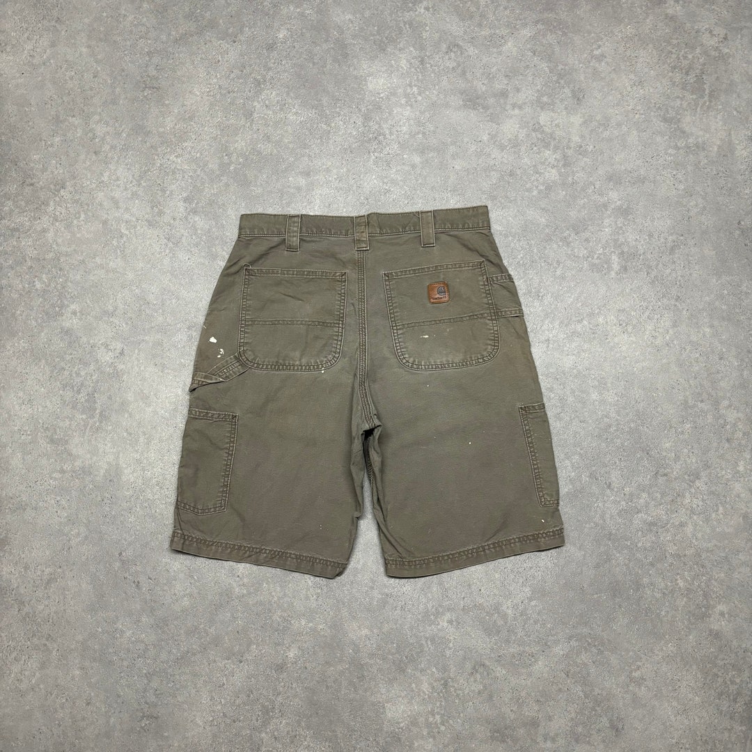 Vintage Carhartt Brown Distressed Workman Shorts 32 - Etsy