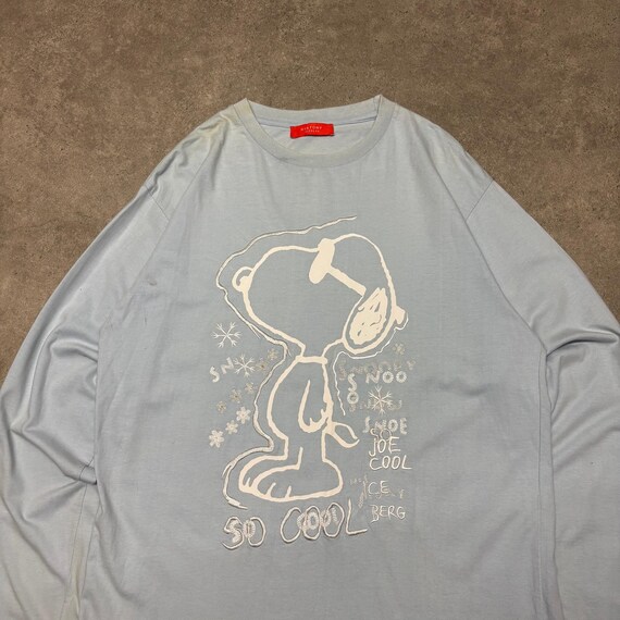 Vintage Iceberg History Snoopy Light Blue Embroidered… - Gem