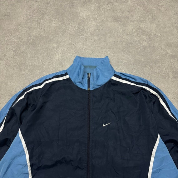 Early 00’s Vintage Nike Blue Track Jacket (XXL) - Gem