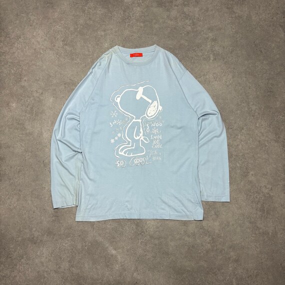 Vintage Iceberg History Snoopy Light Blue Embroidered… - Gem