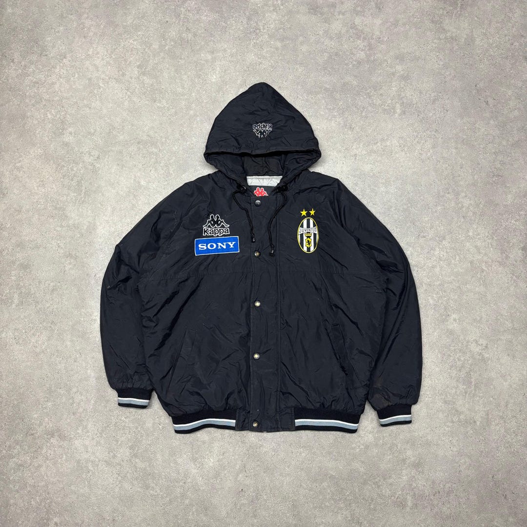 1998-2000 Vintage Juventus Kappa Bench Coat (M) - Etsy