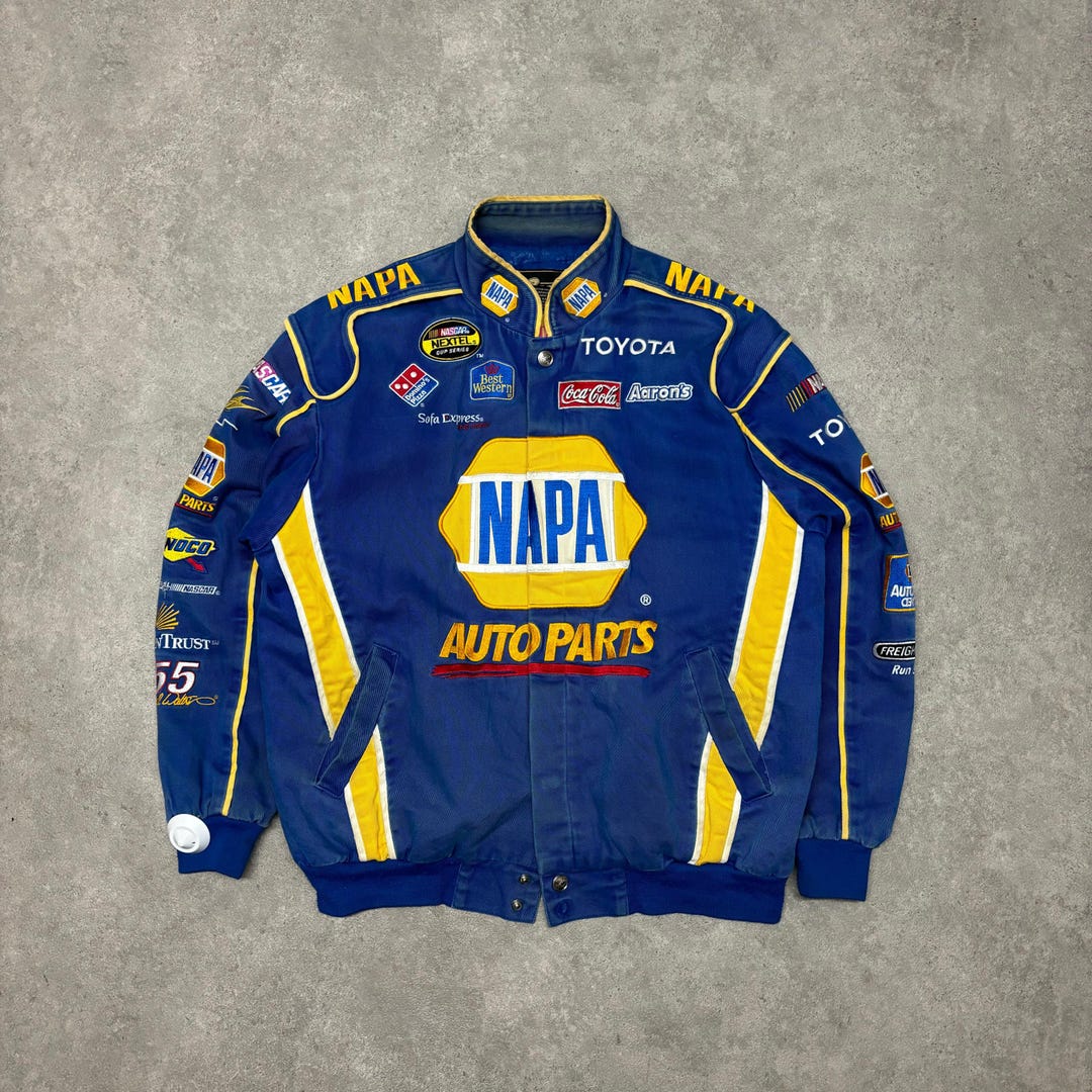 Vintage Nascar NAPA Blue Racing Jacket (M) - Etsy