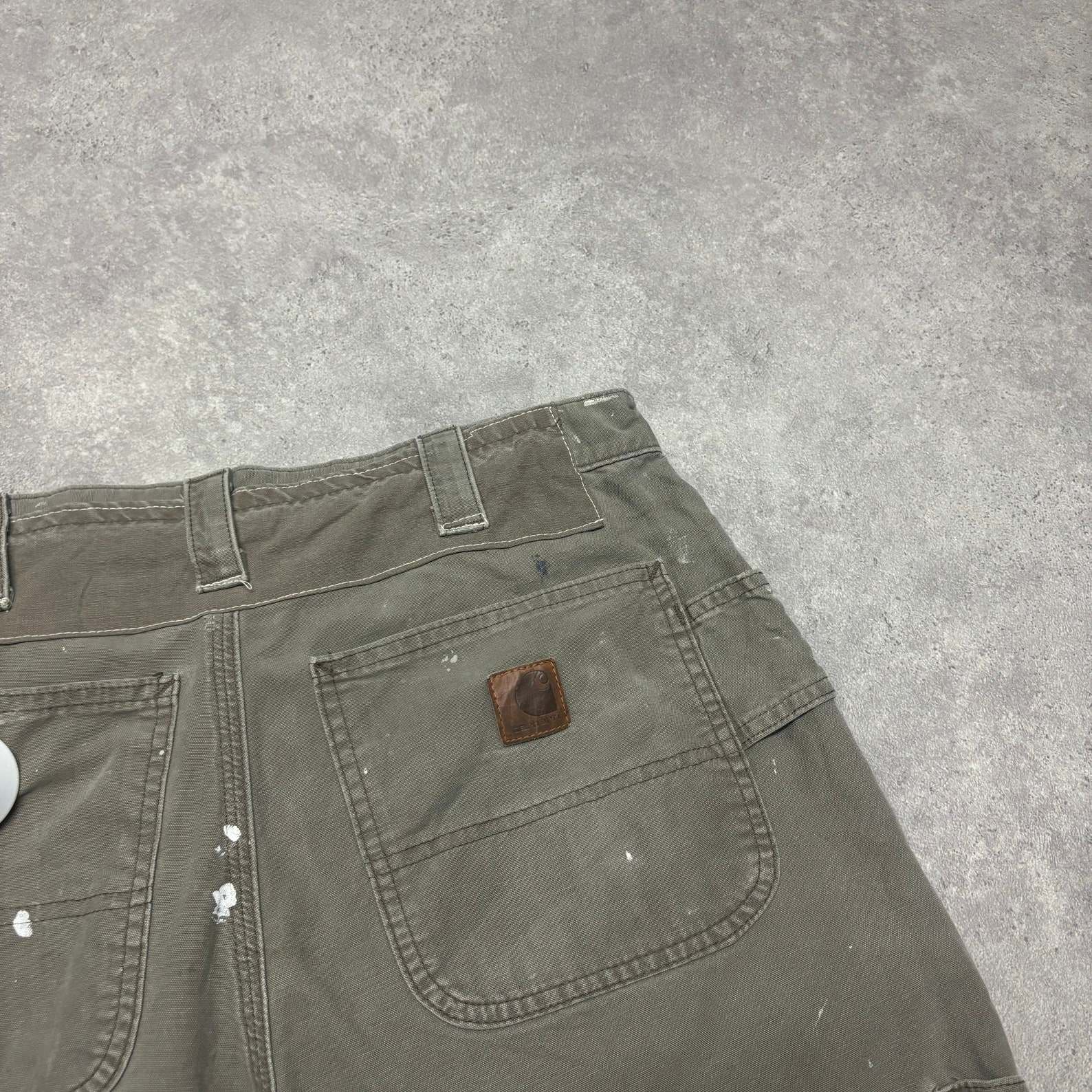 Vintage Carhartt Khaki Workman Shorts 32 - Etsy