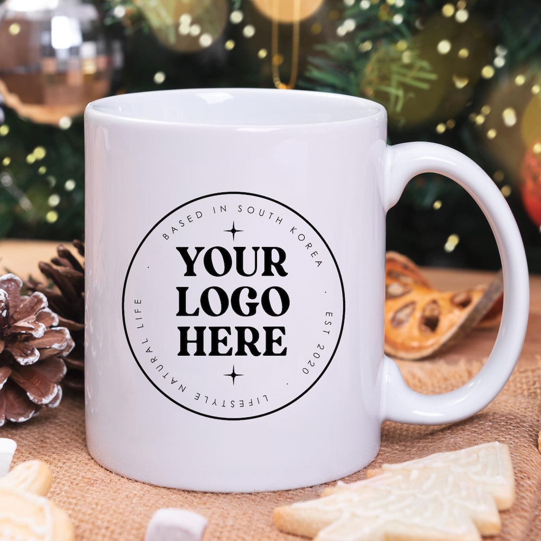 Personalized Logo Mug, Office Mug, Company Logo Mug, Custom Logo Mug ...