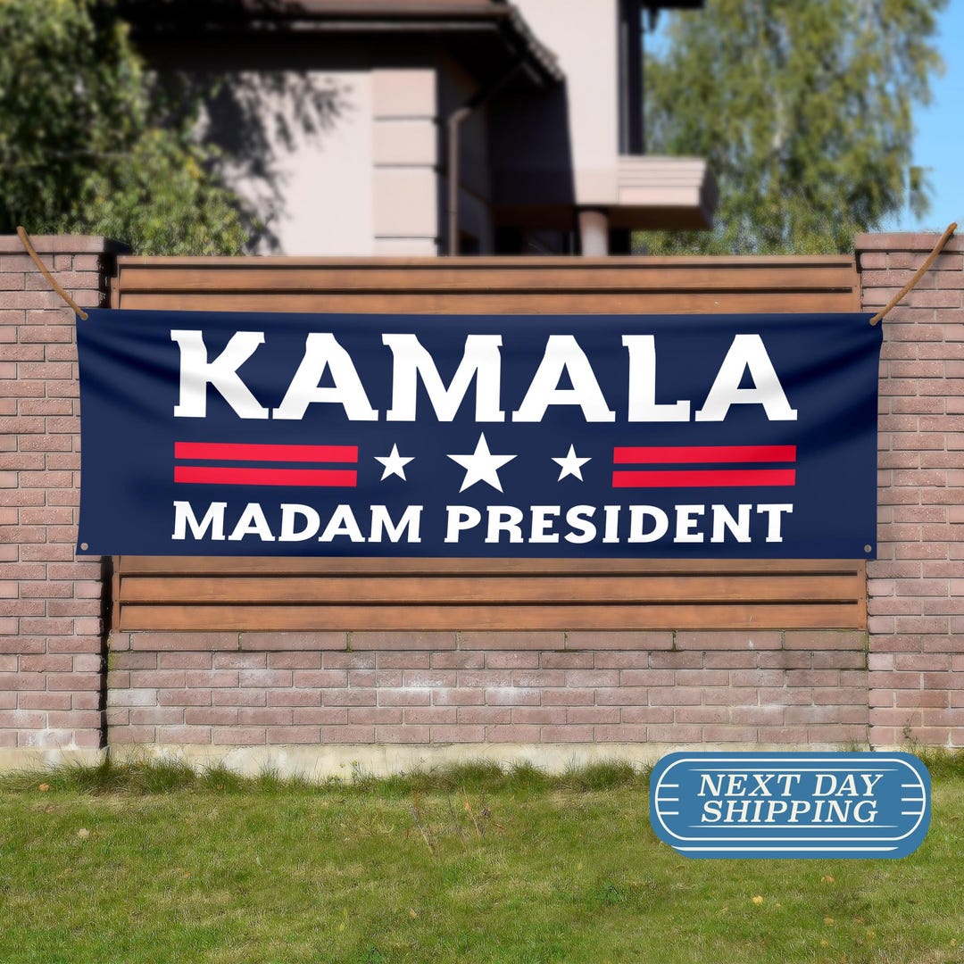 Kamala Harris Banner, Madam President, Kamala 2024, Kamala for ...