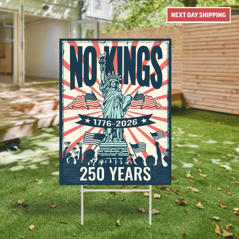 No Kings Banner - Etsy