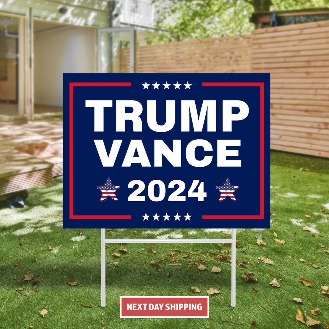 Trump Vance Yard Sign, Donald Trump, Trump 2024, Trump Yard Sign ...