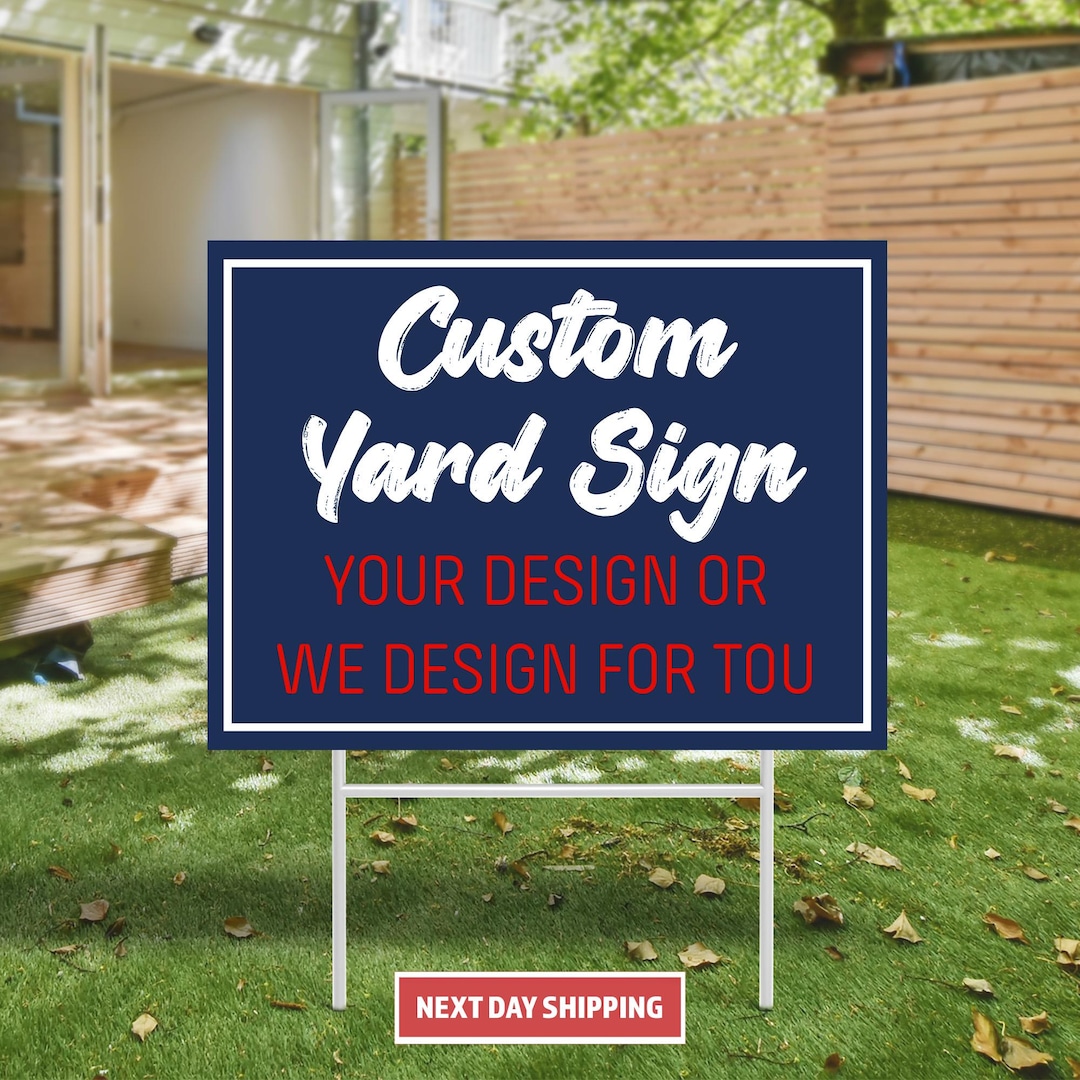 Custom Yard Sign, Customized Lawn Sign, Personalized Yard Sign, Custom ...