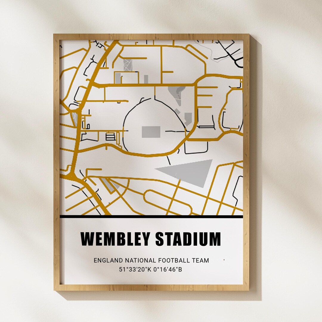 Personalized Stadium Location Print, Custom Map Prints, City Print ...