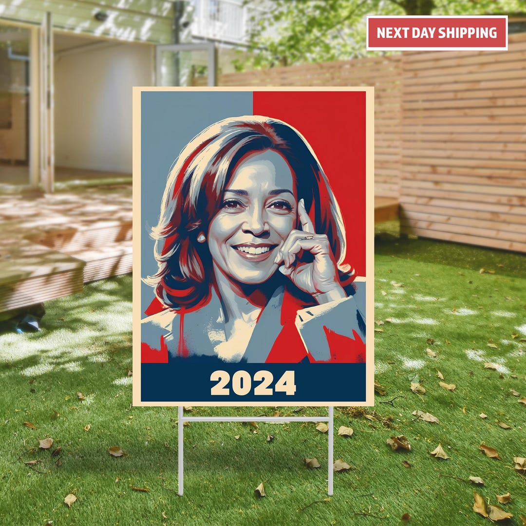 Kamala 2024 Yard Sign, President 2024, Presidential Signs, Full Color ...