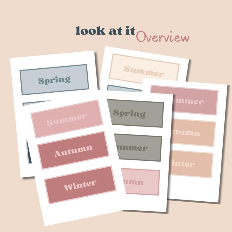 Four Seasons Learning, Seasons, Montessori, Cards, Game, Tracing ...