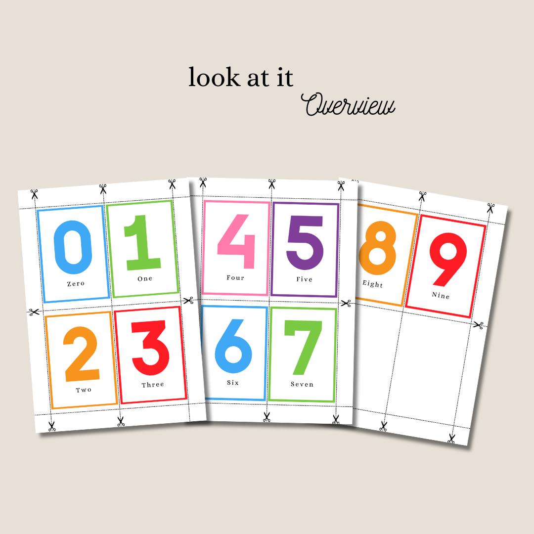 Flashcards, Montessori, Educational, Numbers, Cards, Teaching, Memory ...