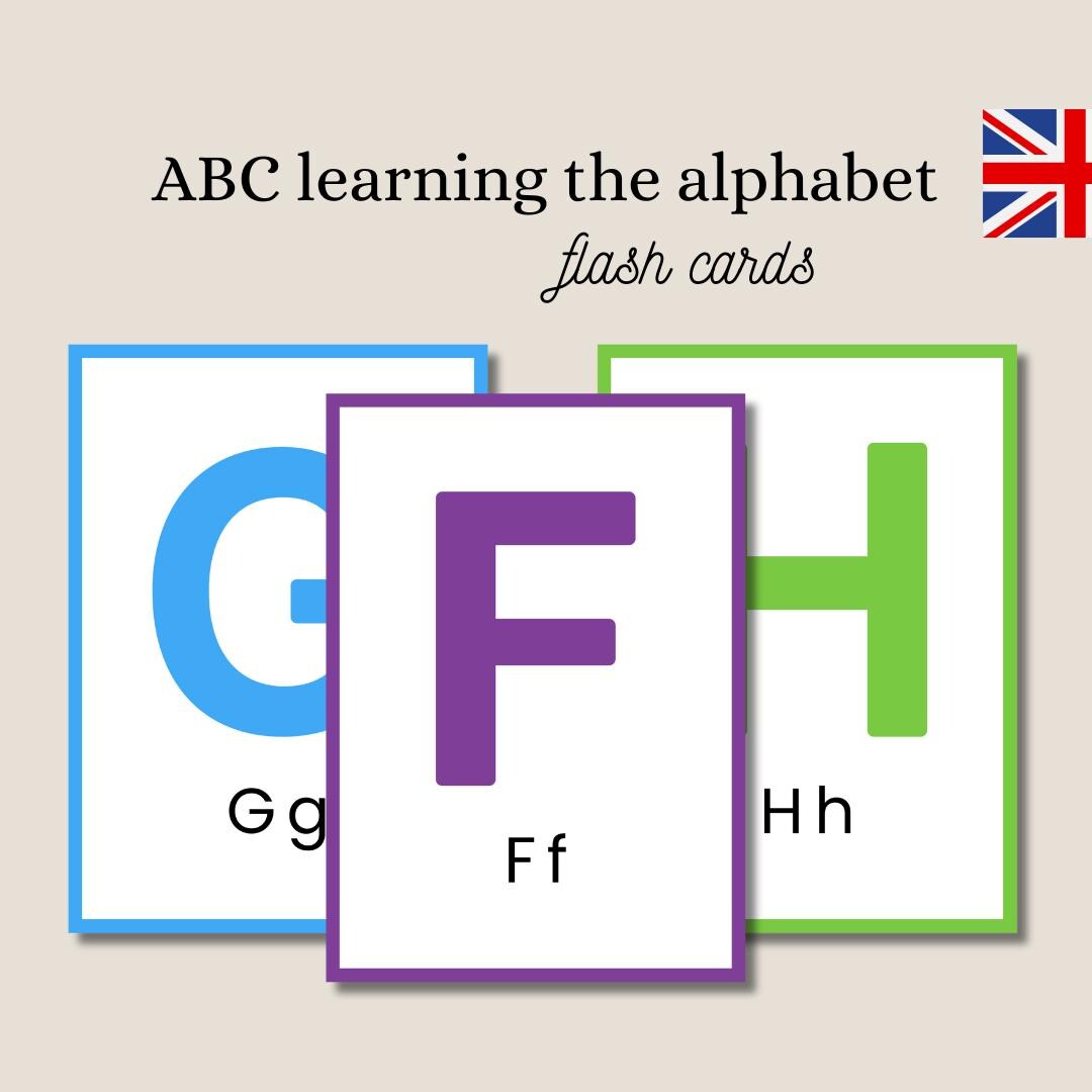 ABC, Alphabet, Letters, Montessori, Flashcards, Educational, Education ...
