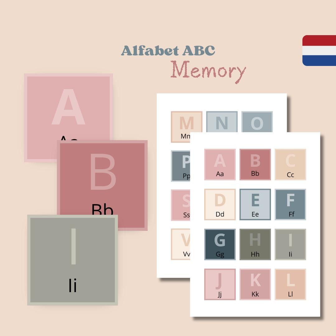 Memory, Game, Activities, Montessori, Educational, Concentration, ABC ...