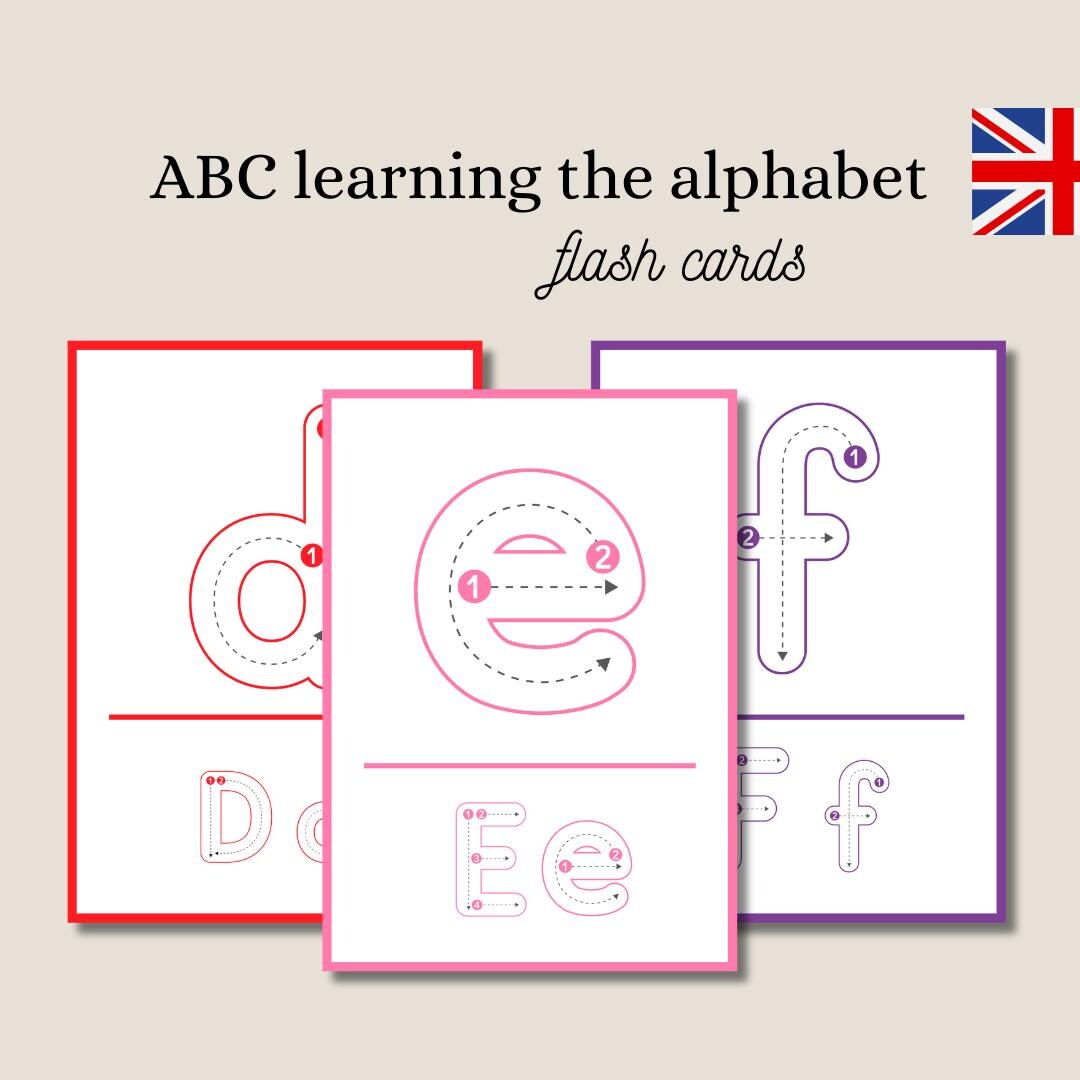 ABC, Alphabet, Writing Letters, Tracing Letters Montessori, Educational ...