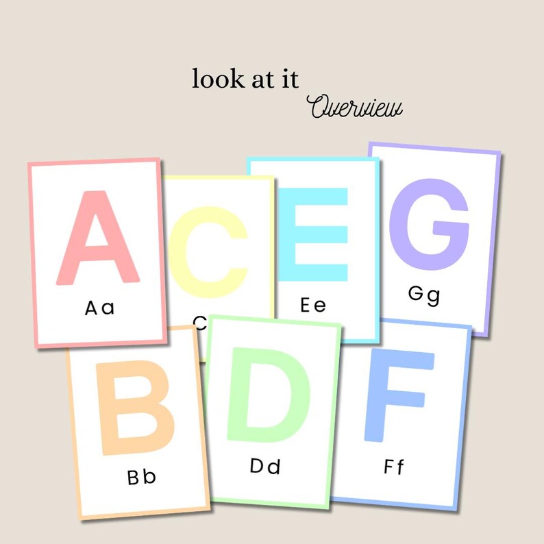 Alphabet, Flashcards, ABC, Letters, Montessori, Teaching Materials ...