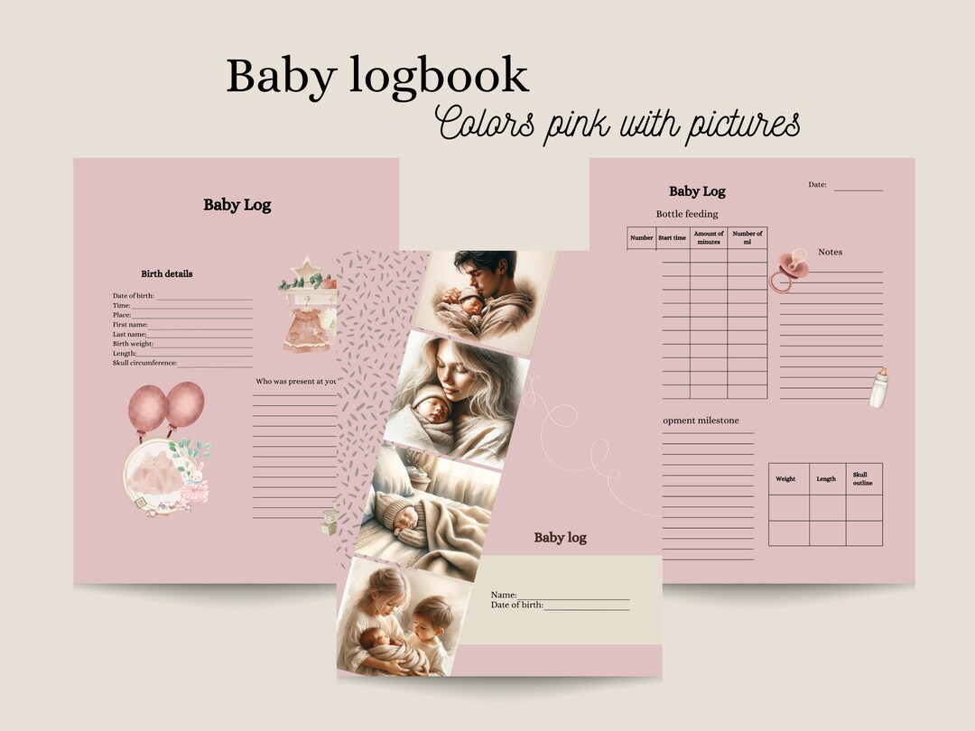 Pregnancy, Logbook,baby Logbook, Newborn, Planner, Printable, PDF ...
