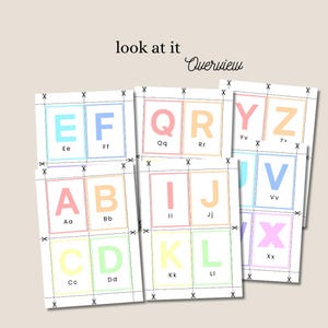 Alphabet, Flashcards, ABC, Letters, Montessori, Teaching Materials ...