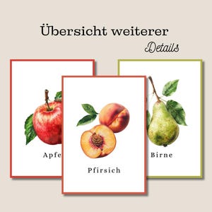 Fruit Flashcards, Montessori, Fruits Learning, Game, Educational ...