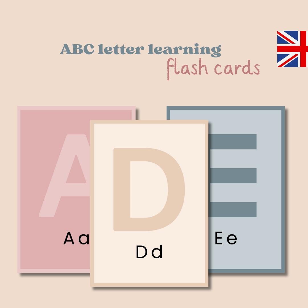 Flash Cards, ABC, Montessori, Alphabet, Writing, Tracing, Memory Game ...