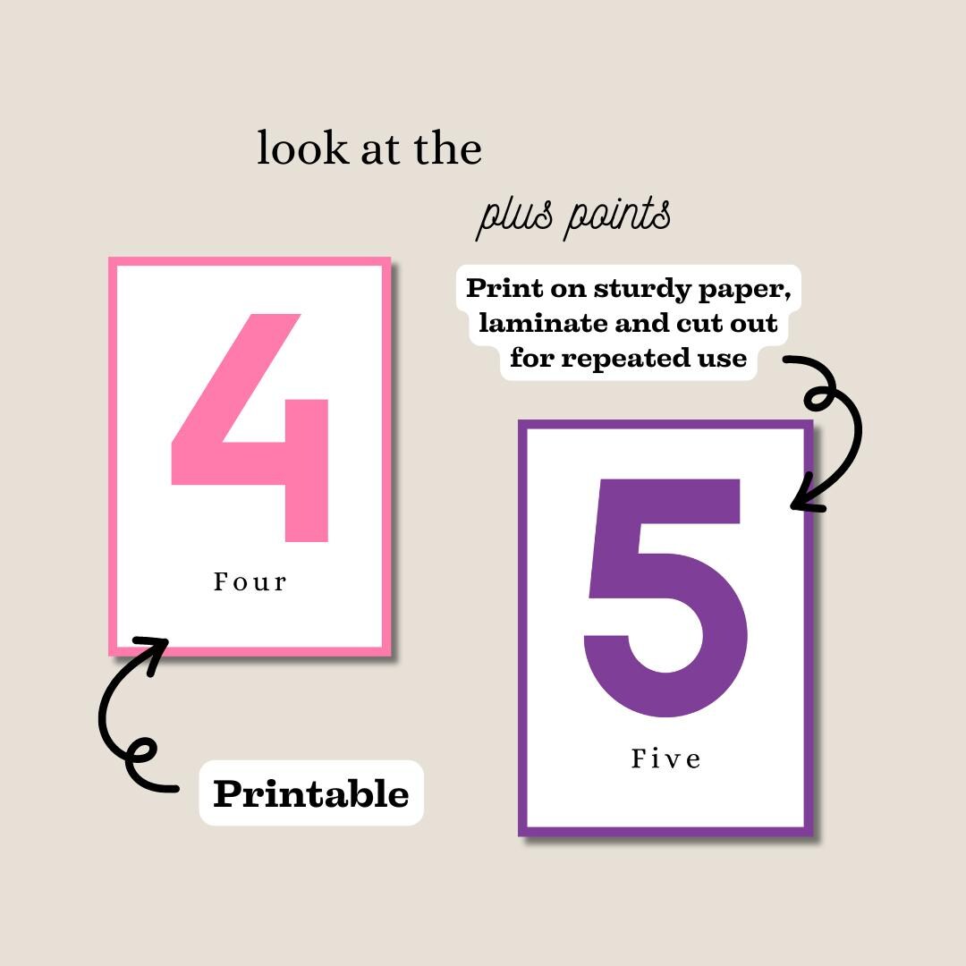 Flashcards, Montessori, Educational, Numbers, Cards, Teaching, Memory ...