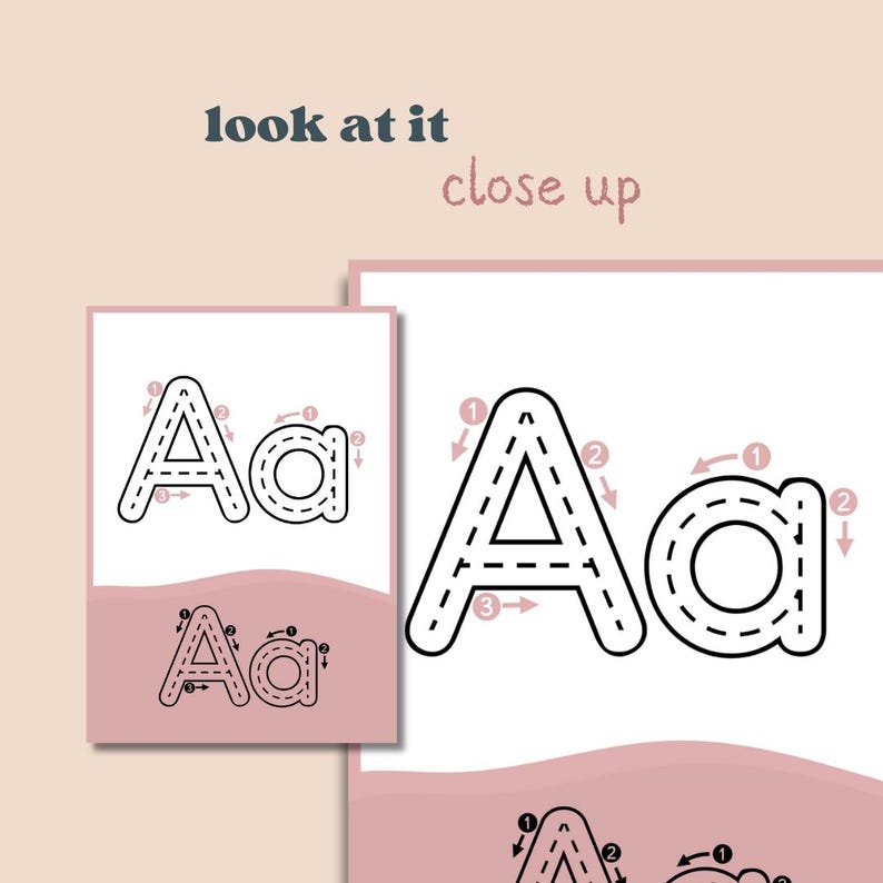Flashcards, Alphabet, ABC Learning, Tracing, Letter, Montessori ...