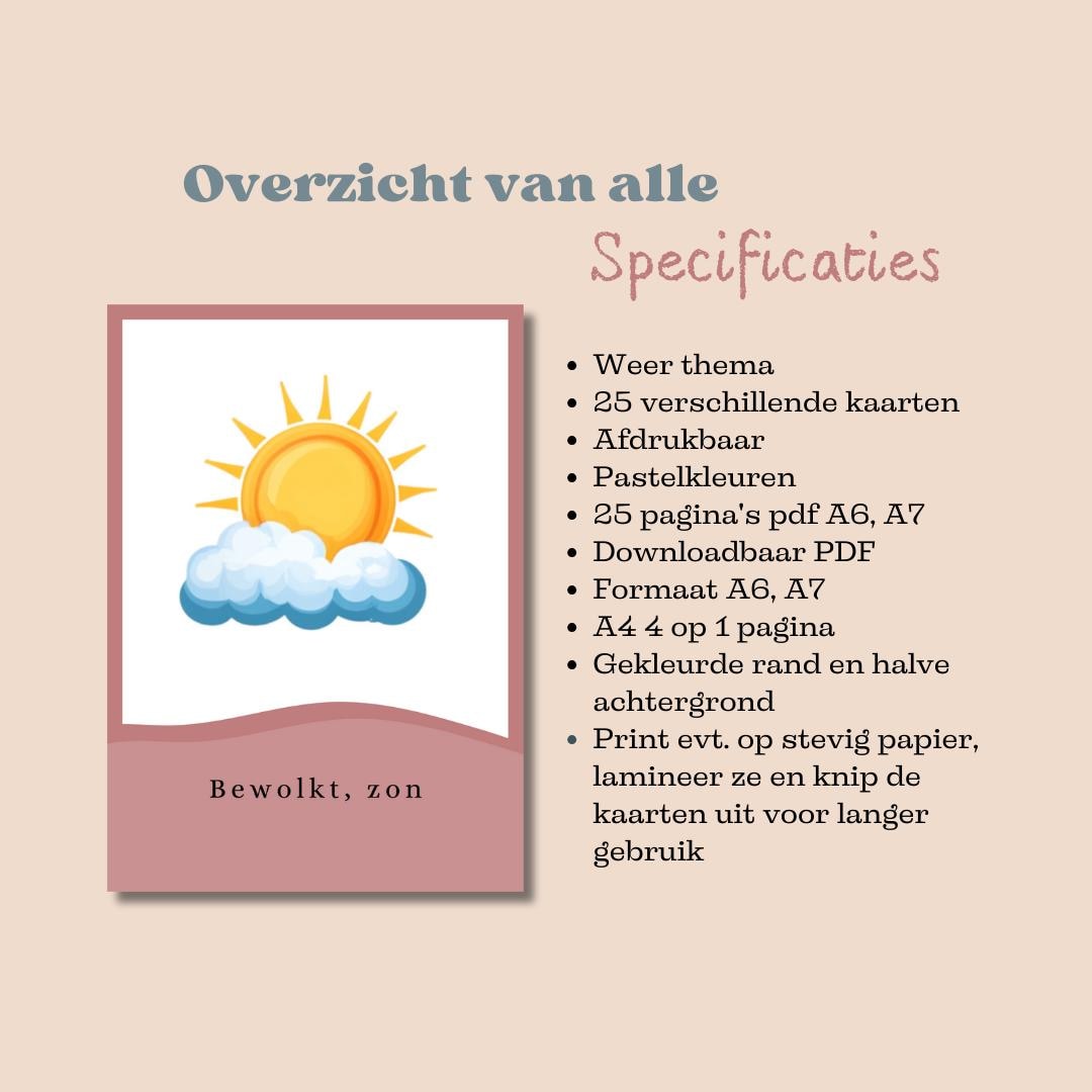 Weather, Flashcards, Montessori, Educational, Toddler, Teaching ...