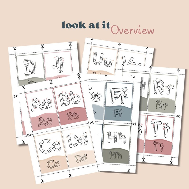 Flashcards, Alphabet, ABC Learning, Tracing, Letter, Montessori ...