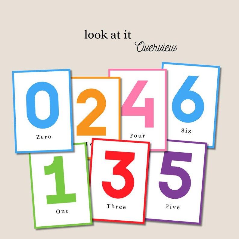Flashcards, Montessori, Educational, Numbers, Cards, Teaching, Memory ...