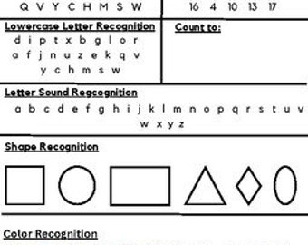 Spring Assessment/ Self Portrait/ Confernece Notes, Kindergarten, Abeka ...