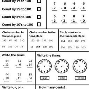 Fall Assessment/ Self Portrait/ Confernece Notes, 2nd Grade, Abeka - Etsy