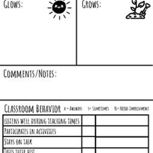 Fall Assessment/ Self Portrait/ Confernece Notes, Kindergarten, Abeka ...