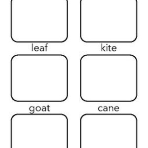 Read Word, Draw Picture, and Mark Vowels, Two Vowel Words - Abeka - Etsy