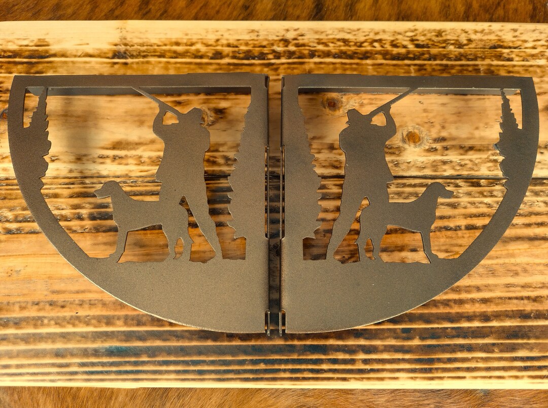 Shelf Brackets: Hunter W/ Dog - Etsy