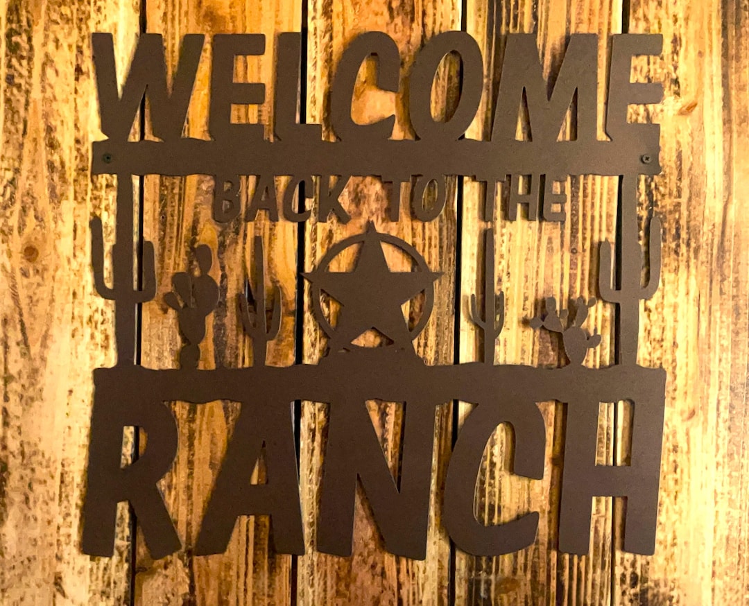 Ranch Welcome Sign: Texas Star - Etsy