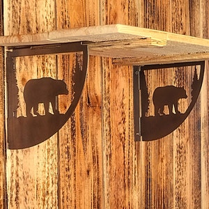Shelf Brackets: Bear - Etsy
