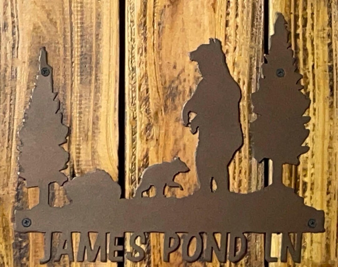 Bears: Full Address Sign - Etsy
