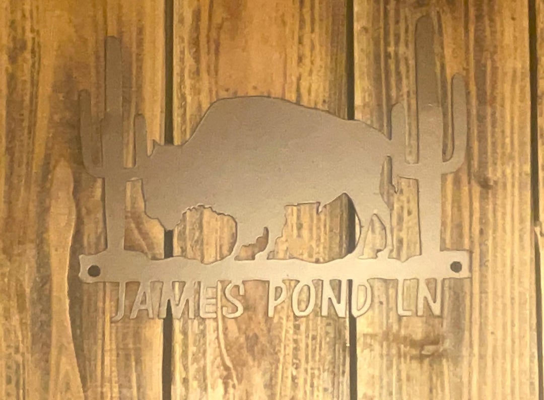 Southwestern: Address Sign- Buffalo - Etsy